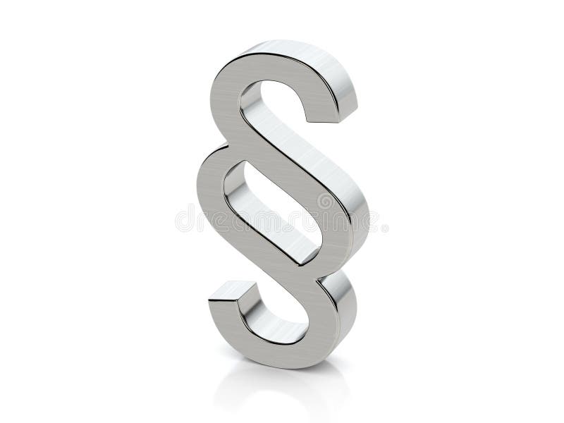 Simbolo Metallico Di Paragrafo Illustrazione di Stock - Illustrazione ...
