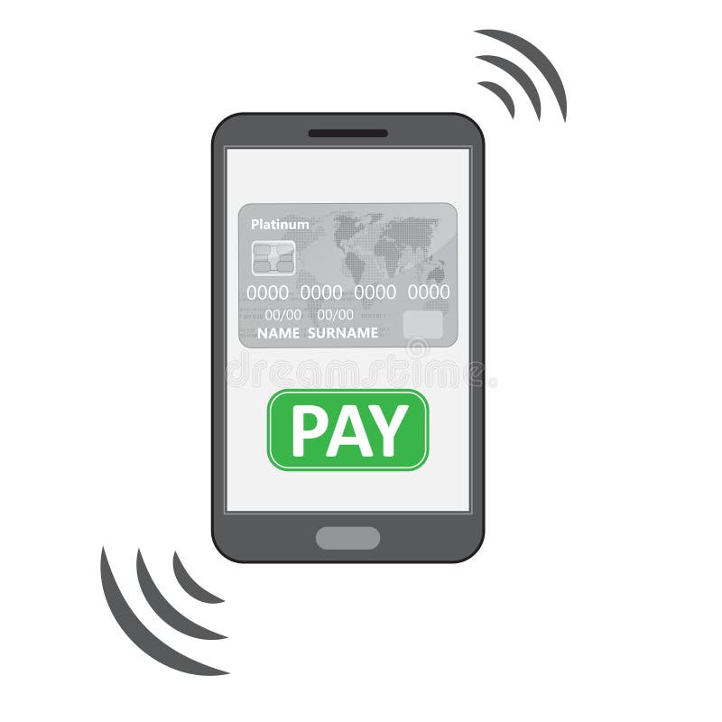 Simbolo Mobile Di Pagamenti Illustrazione Vettoriale - Illustrazione di ...