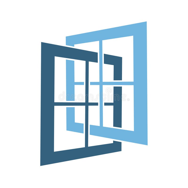 Segno Semplice Della Finestra Vettore Icona Di Stile Dei Fumetti Sul ...