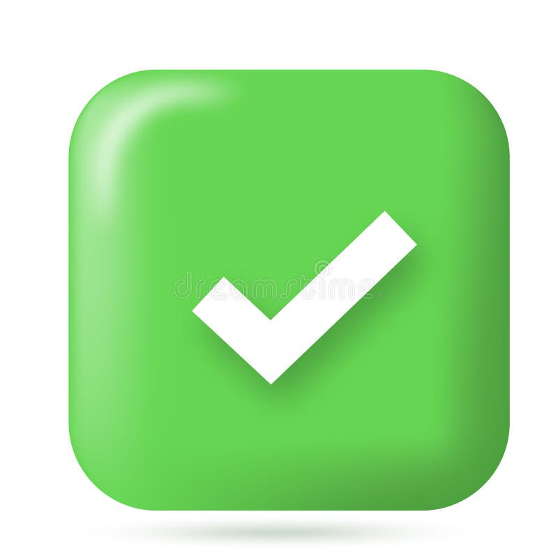 Simbolo simile o corretto illustrazione vettoriale. Illustrazione di ...