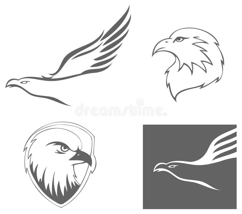 Simboli dell'aquila illustrazione di stock. Illustrazione di animali ...