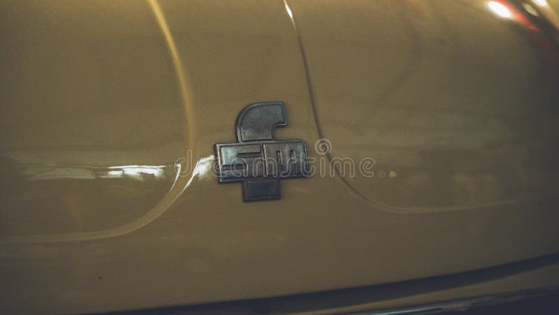 Simca Emblem on Beige Car Hood Editorial Stock Photo - Image of ...