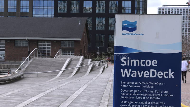 Simco Wave Deck at Toronto Waterfront of Lake Ontario - TORONTO, CANADA ...