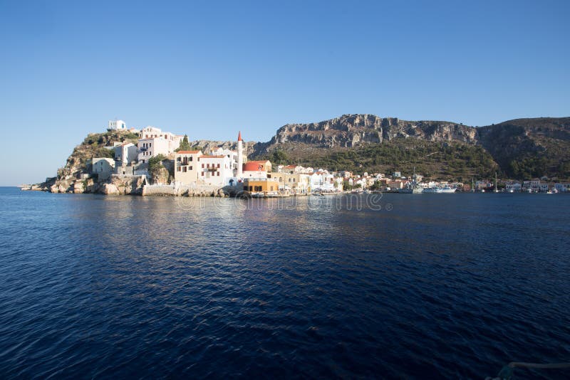 Simi foto de archivo. Imagen de aldea, grecia, costero - 59985034