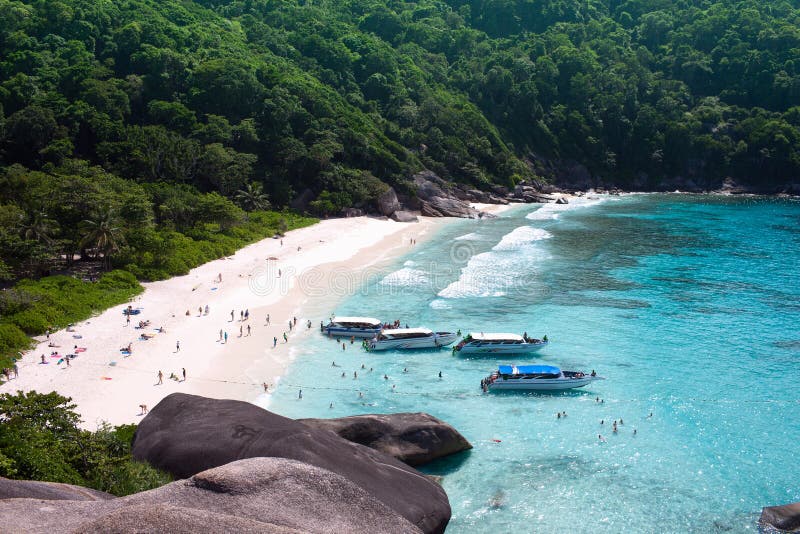 Similan Island 4 Bay stock image. Image of ship, swim - 23639725