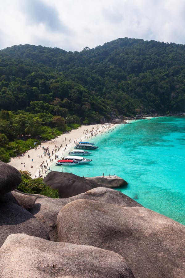 Similan Island Beach Near Phuket in Thailand Stock Image - Image of ...