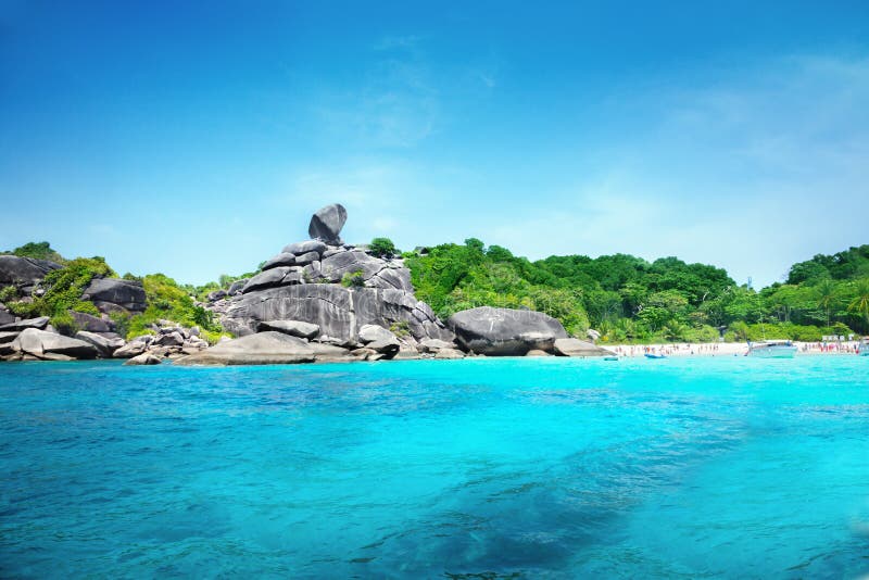 Similan island stock image. Image of nature, sailing - 85083653