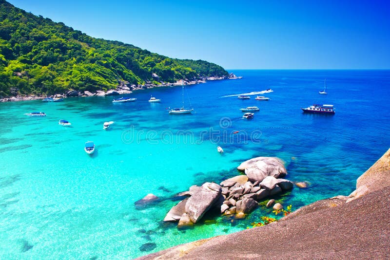 Similan Islands, Thailand, Phuket. Stock Image - Image of archipelago ...