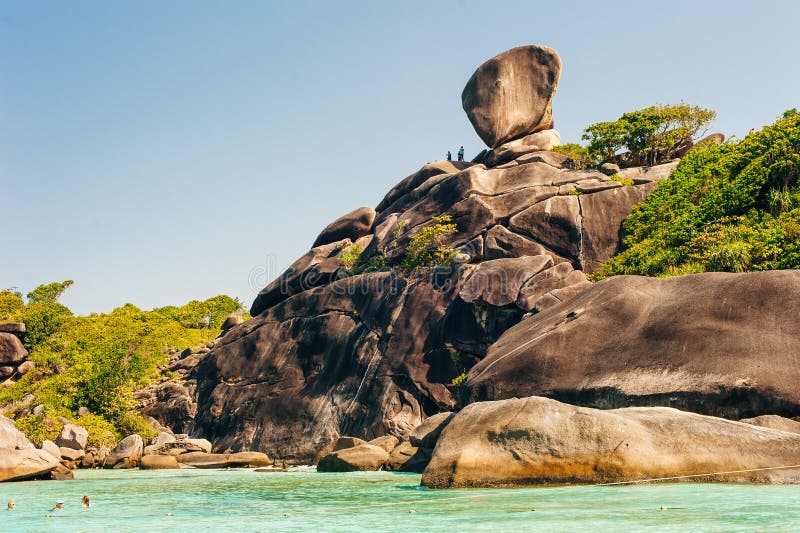 Similan National Park Tropical Beach Island in Thailand Stock Image ...