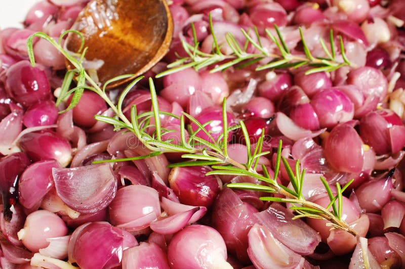 Simmering young red onion stock photo. Image of onion - 22964438