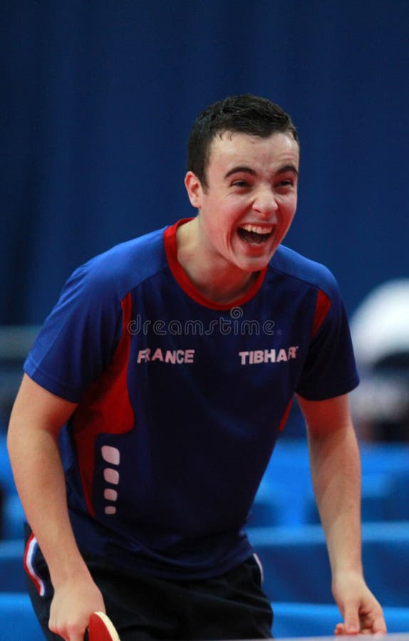 Simon Gauzy (FRA) imagem de stock editorial. Imagem de esfera - 17288619