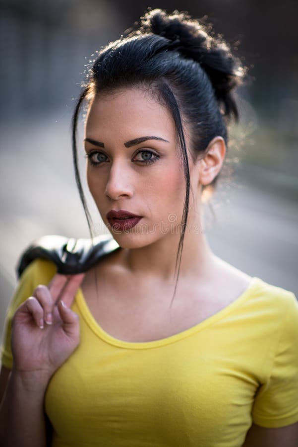 Simona stock image. Image of look, real, beautiful, outfit - 89266441