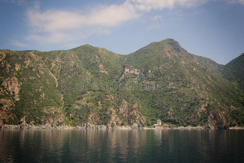 Simonopetra monastery stock image. Image of destination - 48256247