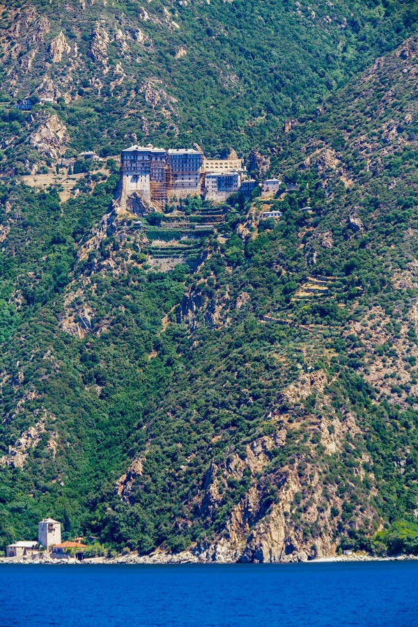 Simonopetra Monastery, Mount Athos Stock Image - Image of palace ...