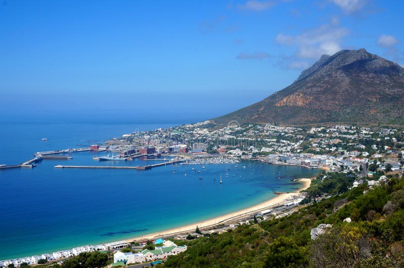 Simons Town stock image. Image of blue, water, cliffside - 56500767