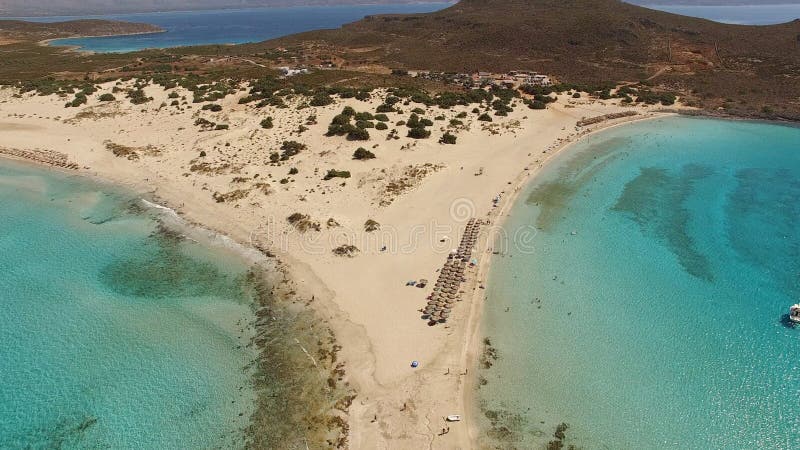 Simos Beach stock photo. Image of hellas, tourism, drone - 62652598