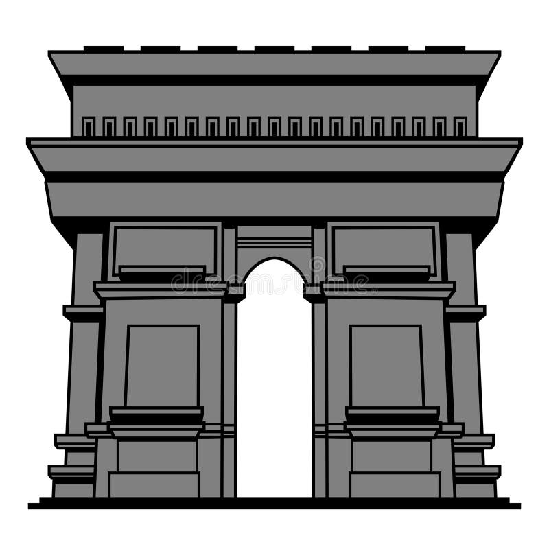 Simpang Lima Gumul Monument, Kediri, East Java, Indonesia. Vector ...