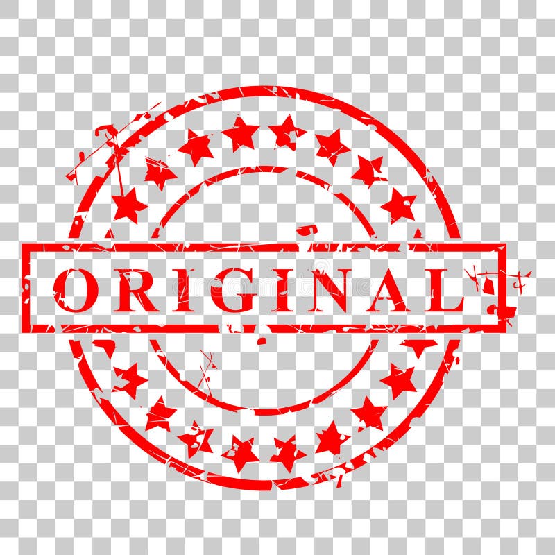 Simpe Vector Red Circle Rubber Stamp Effect, Original, at Transparent ...