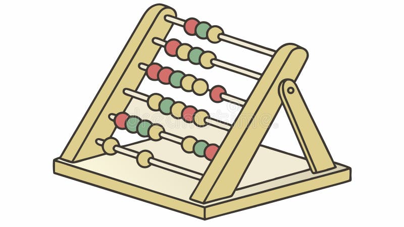 Simple Abacus, Basic Math Tool, Vector Design Generative AI Stock ...