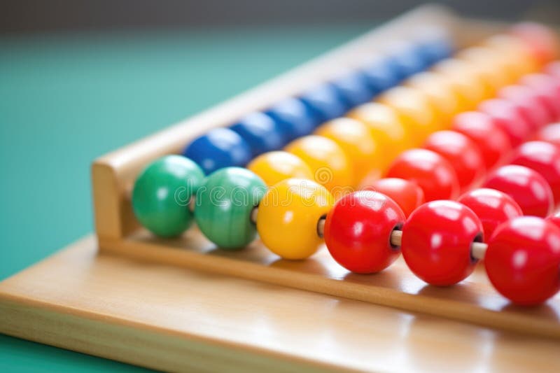 Simple Abacus on a School Desk Stock Image - Image of classroom ...