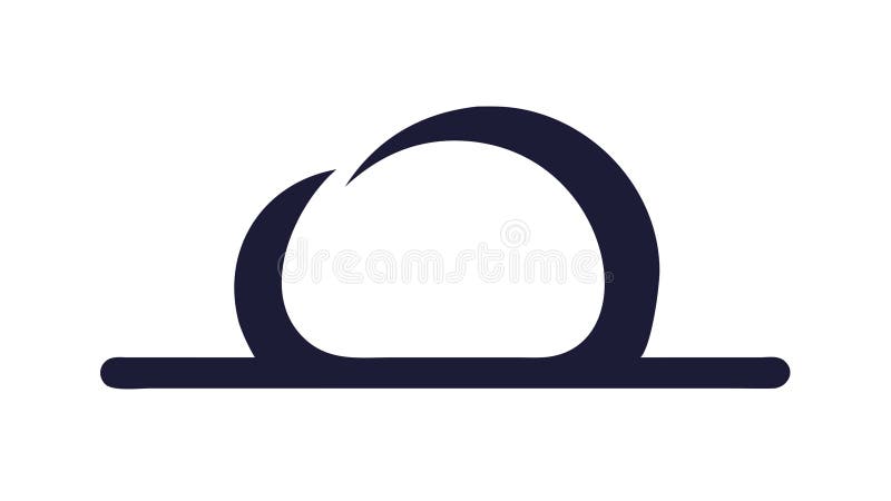 Simple Abstract Arch Outline Icon, Vector Design Generative AI Stock ...