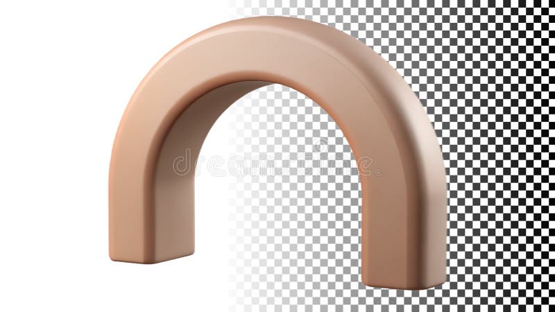 Simple Abstract Arch Shape Basic Geometric and Architectural Element ...
