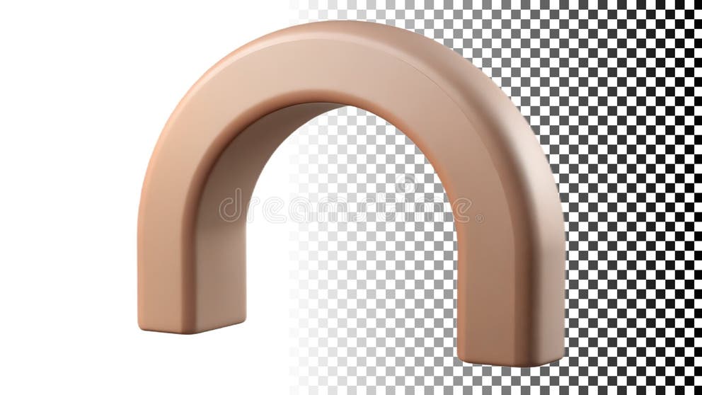 Simple Abstract Arch Shape Basic Geometric and Architectural Element ...