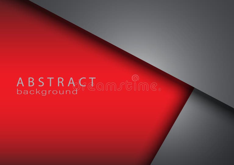 Simple Abstract Background Vector Red and Gray Color Triangle Shape ...