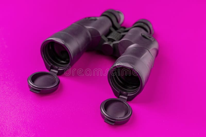 A Simple Abstract Binocular on the Color Background on Color ...