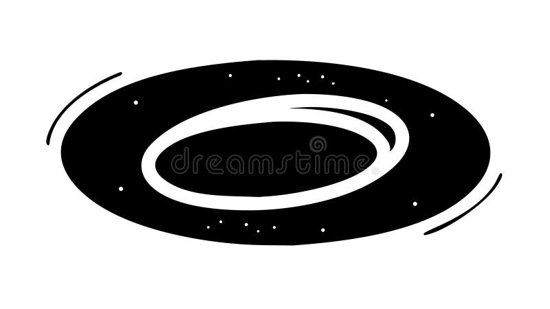 Simple Abstract Black Ring Shape, Vector Design Generative AI Stock ...
