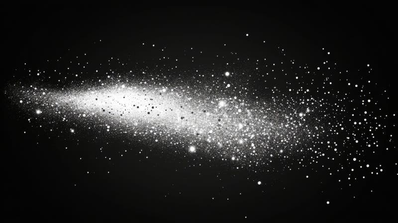 A Simple, Abstract Black Texture Featuring Dispersed Particles, Perfect ...