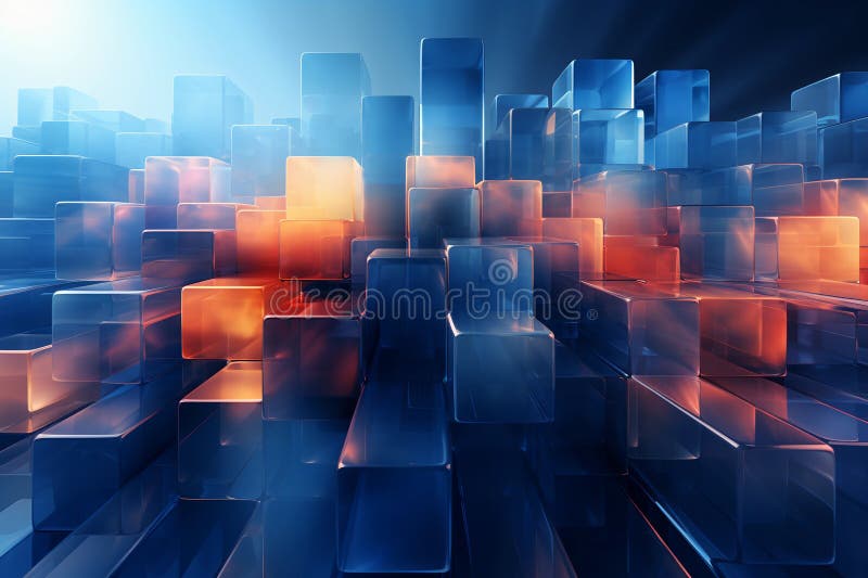 Simple Abstract Blue Thumbnail Background. Generative AI Stock ...