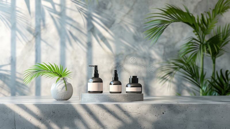 A Simple Abstract Cosmetic Backdrop for Product Display Featuring a ...