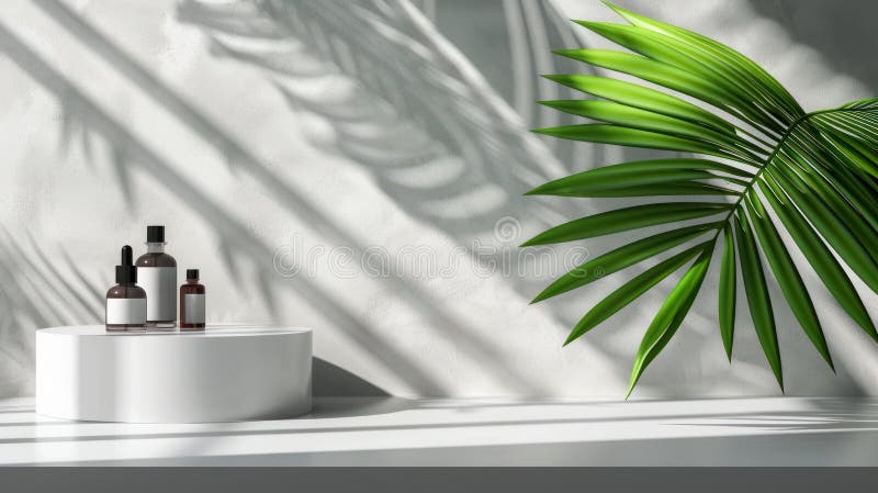 A Simple Abstract Cosmetic Backdrop for Product Display Featuring a ...