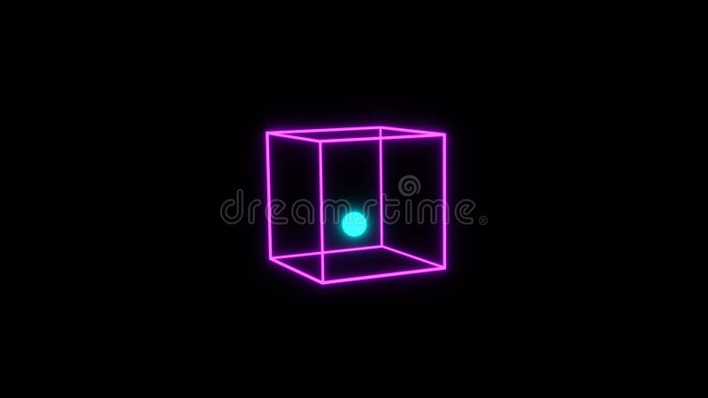SIMPLE Abstract Cube Animation. 4K Video Stock Video - Video of ...