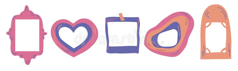 Simple Abstract Decorative Frames Stock Vector - Illustration of ...