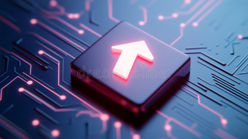 A Simple, Abstract Design of a Pink Cube on a Computer Processor ...