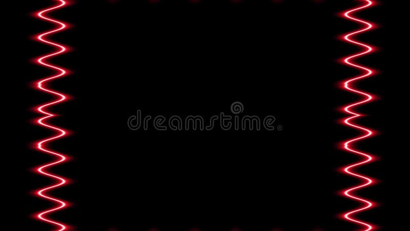 Abstract Red Neon Frame stock footage. Video of border - 335537734