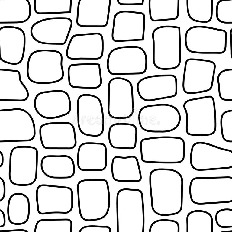 Simple Abstract Doodle Seamless Pattern Stock Vector - Illustration of doodle, outline: 289528564