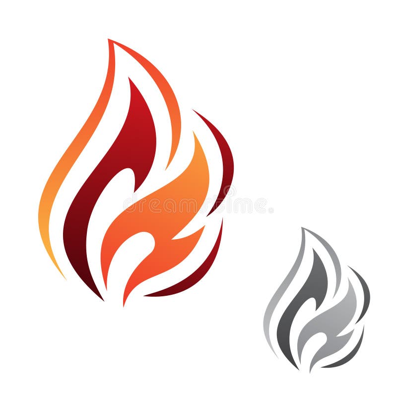 Simple Abstract Fire Flame Vector Icon for Graphic Design, Web and App ...