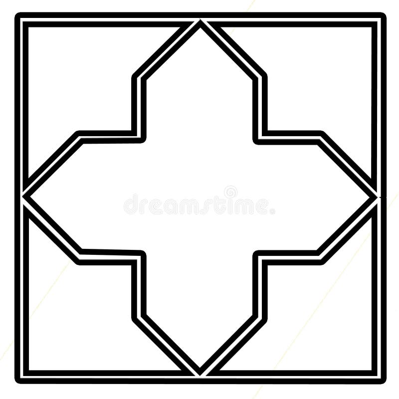 Simple Abstract Floor Tile Design Pattern White Background Set-8 Stock ...