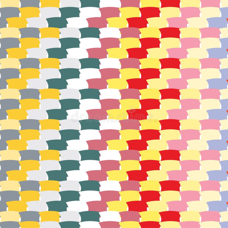 Simple Abstract Geometric Design. Rounded Repeated Pattern for Textile ...