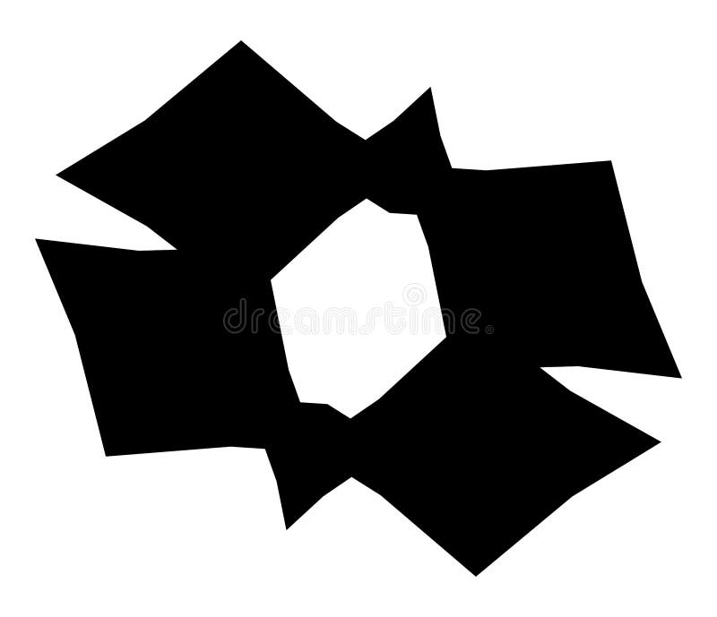 Simple Abstract Geometric Forms, Shapes. Random, Angular Vetor Design ...