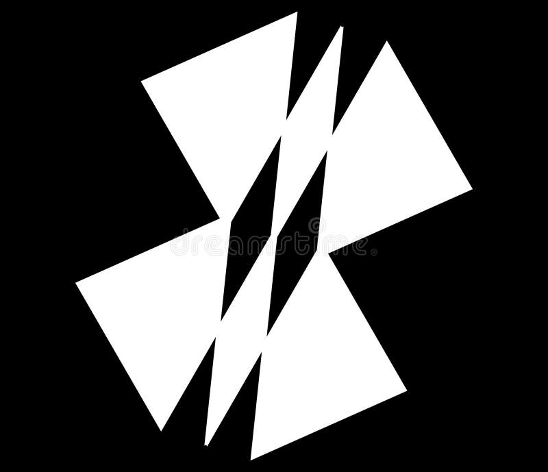 Simple Abstract Geometric Forms, Shapes. Random, Angular Vetor Design ...