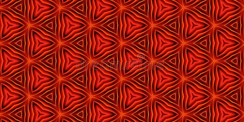 Geometric Pattern of Red Color, Scandinavian Celtic Style. Illustration ...