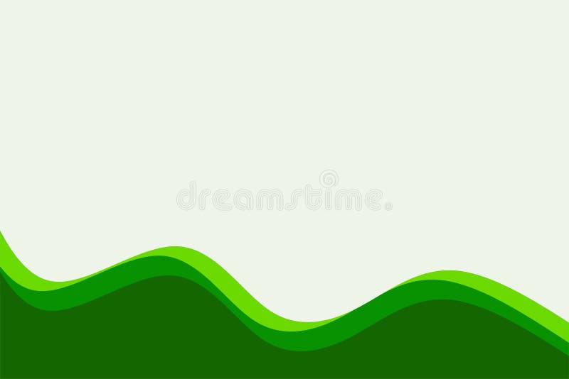 Simple Abstract Green and White Wave Background Design Template Vector ...