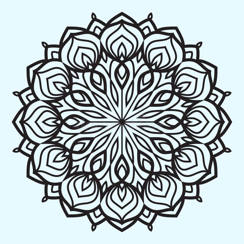 Circular Hindi Mandala Stock Illustrations – 142 Circular Hindi Mandala ...