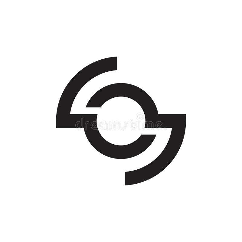 Simple Abstract Letter O Geometric Line Logo Vector Stock Vector ...