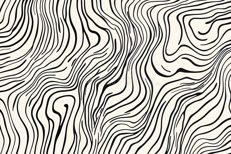 Simple Abstract Lines in Black and White, Forming a Repeating Pattern ...