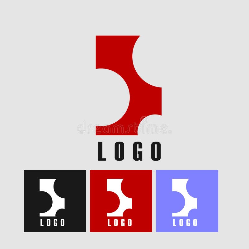 Simple Abstract Logo Concept Stock Illustration - Illustration of ...